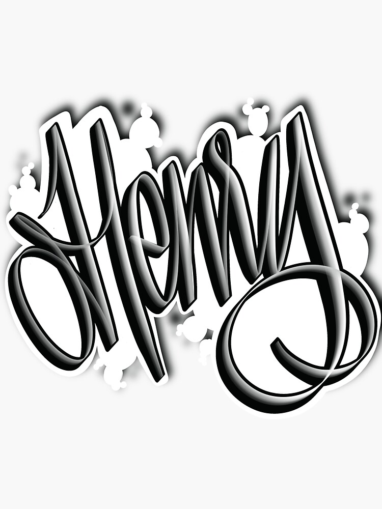 "Graffiti inspired cursive" Sticker for Sale by Crave4paint | Redbubble