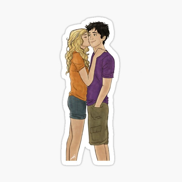 "Percy and Annabeth" Sticker for Sale by emiface | Redbubble