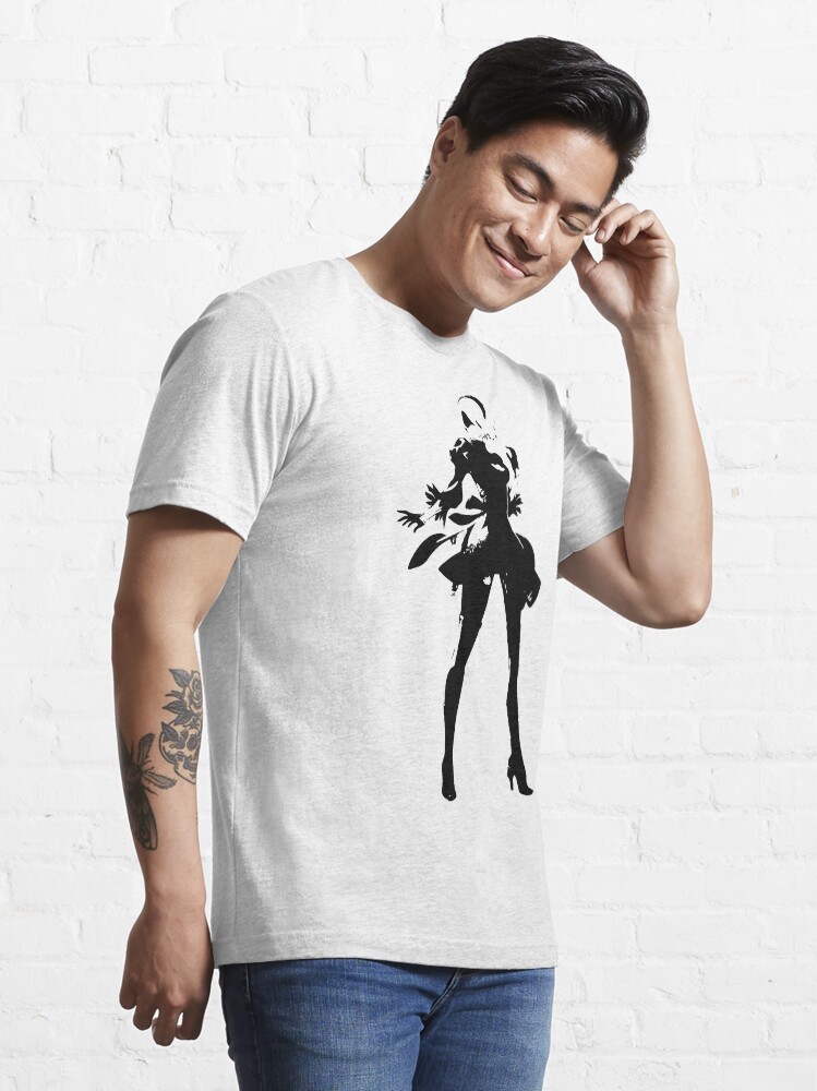 "2B Silhouette" T-shirt for Sale by august8913 | Redbubble | nier t ...