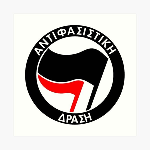 "Antifa Action (Greek)" Art Print for Sale by themielkman | Redbubble