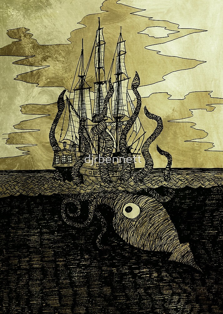 "Kraken Hug" by djrbennett | Redbubble