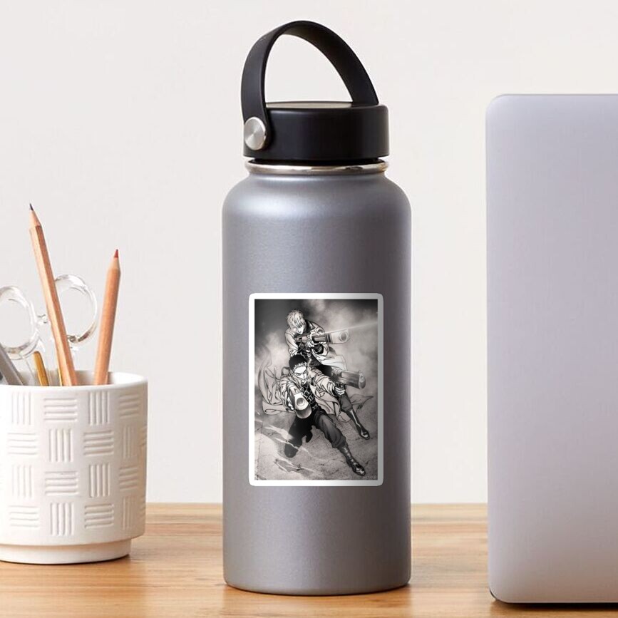 "anime fight" Sticker for Sale by Seryozha-Khuzin | Redbubble