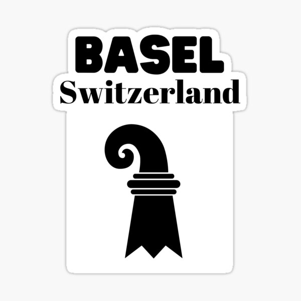 "Basel with coat of arms" Sticker for Sale by KilianLuc | Redbubble