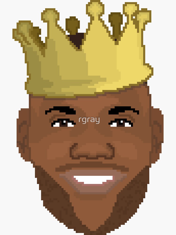 "King James" Sticker by rgray | Redbubble