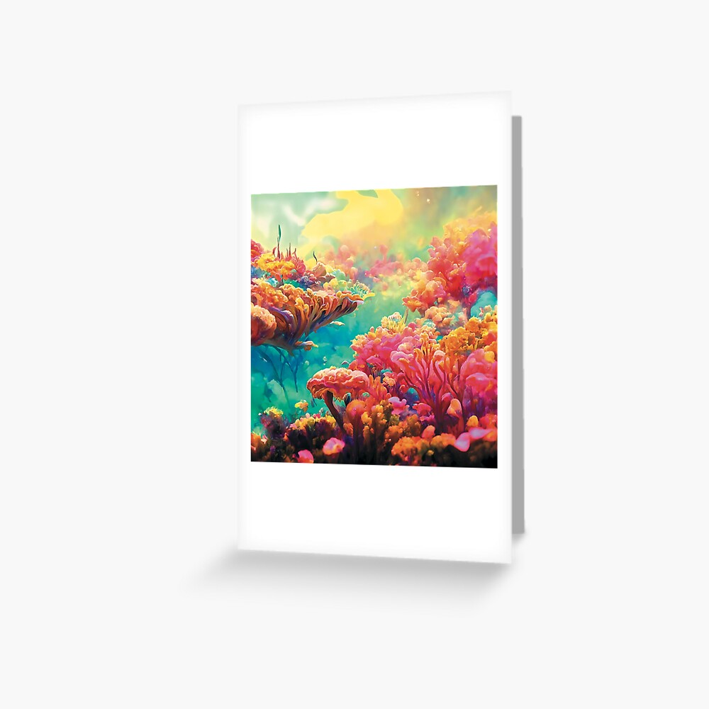 "Coral Reef Watercolor Painting - Ocean - Coral Reef Underwater - Sea ...