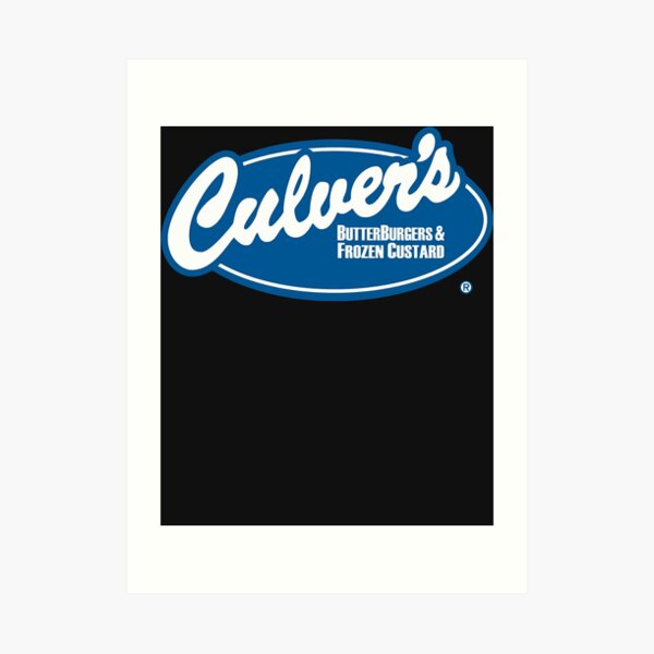 "The original beverage culver's logo fries logo" Art Print for Sale by ...