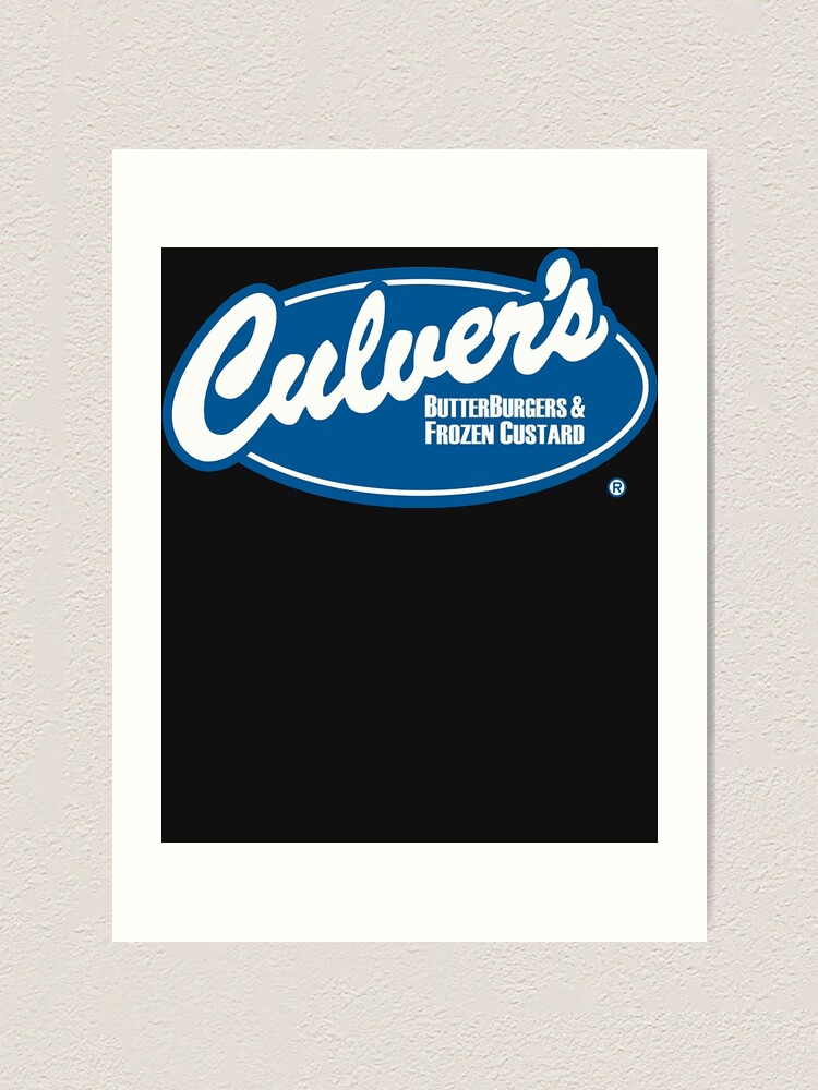"The original beverage culver's logo fries logo" Art Print for Sale by ...