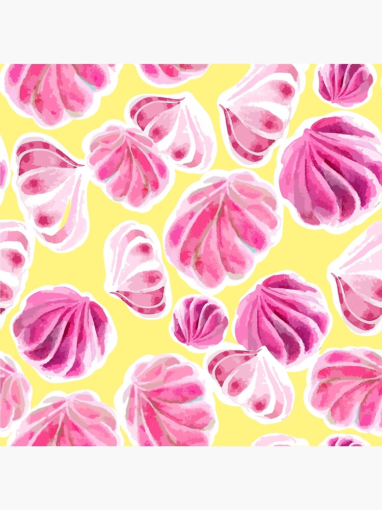 Póster «Pasteles de merengue de acuarela transparente de fondo. La ... Póster «Pasteles de merengue de acuarela transparente de fondo. La ...