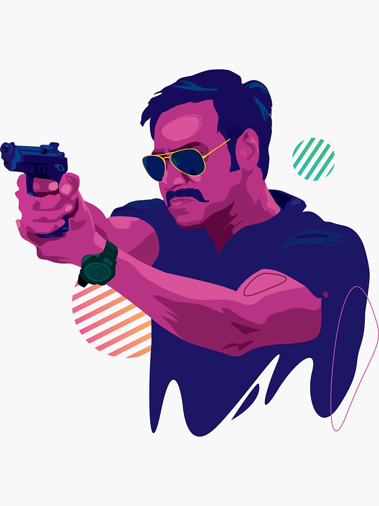 "Ajay devgn Indian bollywood hero" Sticker for Sale by berdez | Redbubble