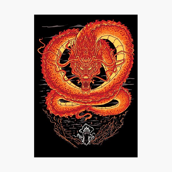 "KAIDO FLAME DRAGON" Photographic Print for Sale by sooeycide | Redbubble