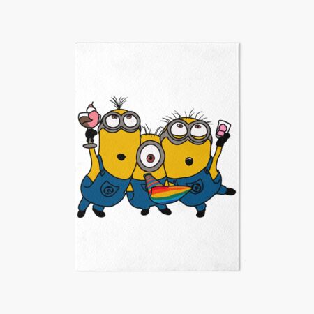 "Minions Cheer" Art Board Print for Sale by Joanna-Asia | Redbubble