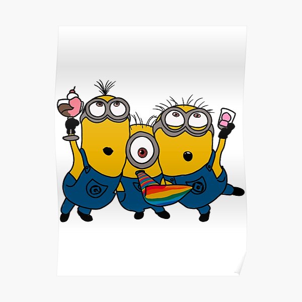 "Minions Cheer" Poster for Sale by Joanna-Asia | Redbubble