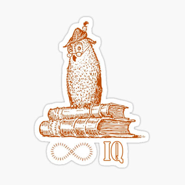 "Infinity IQ owl" Sticker for Sale by abrarjamil | Redbubble