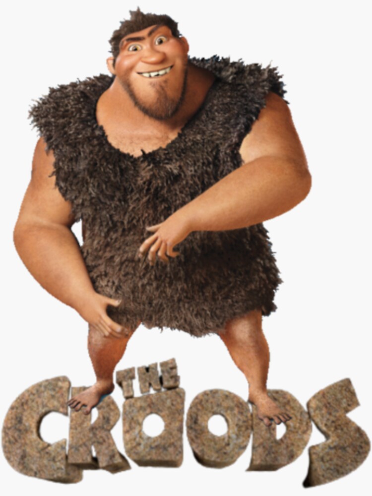 "Grug from The Croods movie" Sticker for Sale by RustaBine | Redbubble