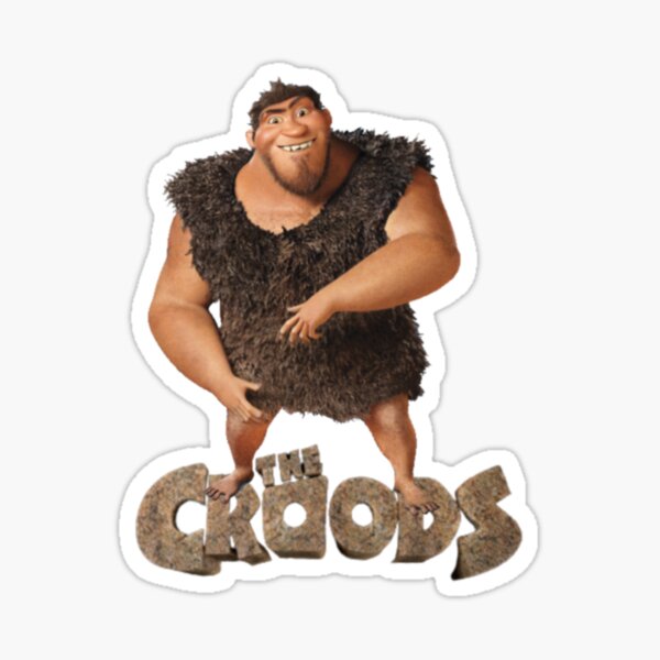 "Grug from The Croods movie" Sticker for Sale by RustaBine | Redbubble