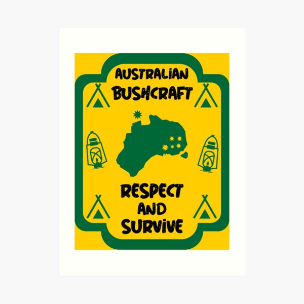 "Australian Buschraft Bushman - Aussie Outback Bushcraft Camping Gifts ...