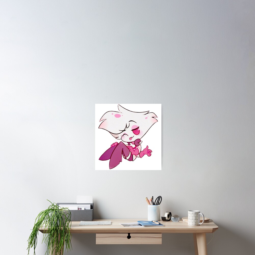 "Chibi Angel Dust Hazbin Hotel " Poster for Sale by VALENT1N0 | Redbubble