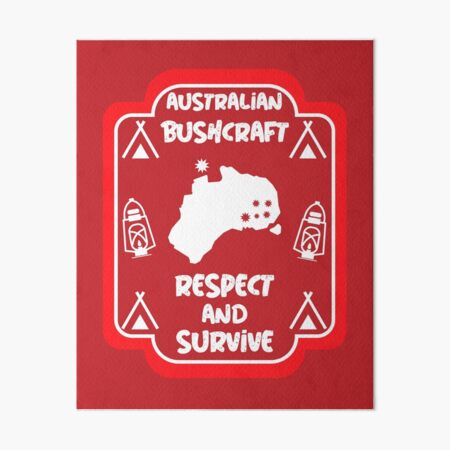 "Australian Buschraft Bushman - Aussie Outback Bushcraft Camping Gifts ...