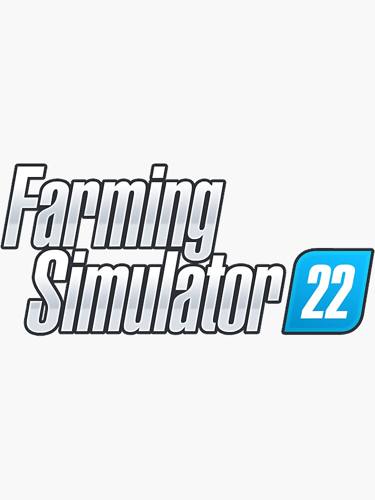 "Farming Simulator 22 logo " Sticker for Sale by LisaBlevin1 | Redbubble