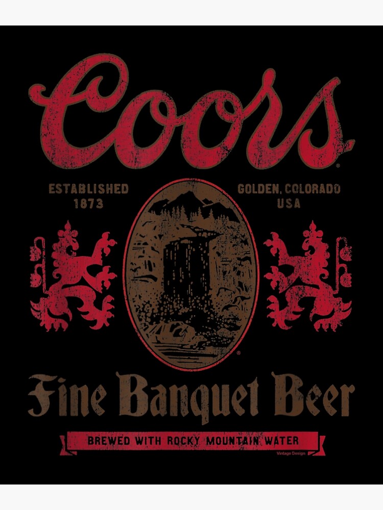 "Coors Golden Rodeo Origin - Coors Golden Colorado Banquet Beer Label ...