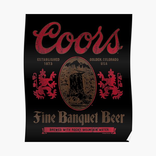 "Coors Golden Rodeo Origin - Coors Golden Colorado Banquet Beer Label ...