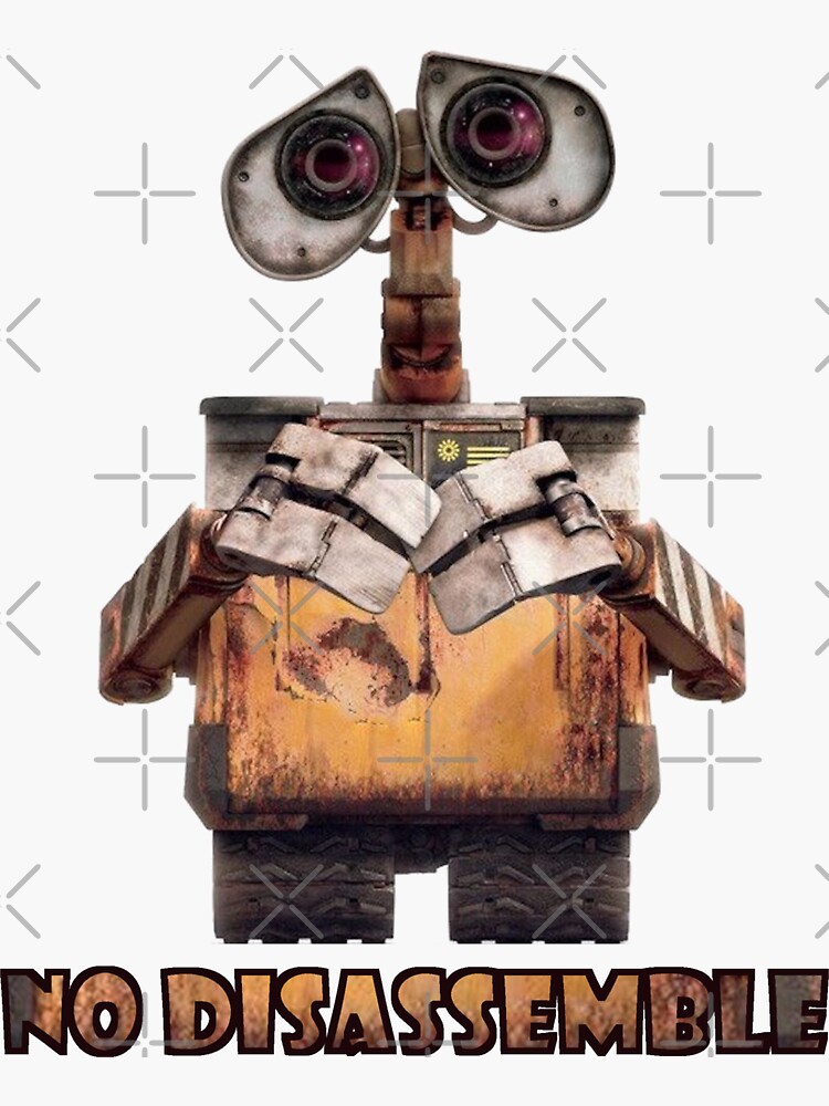 "no disassemble" Sticker for Sale by geoshop | Redbubble