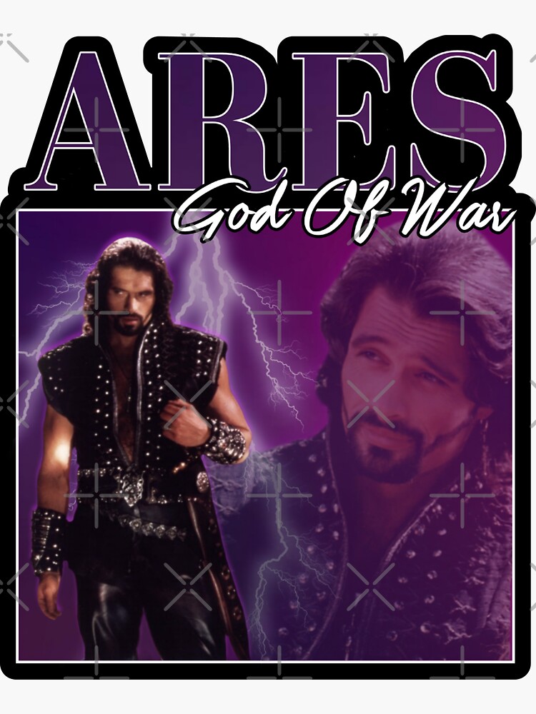 "Ares Retro" Sticker for Sale by CharXena | Redbubble