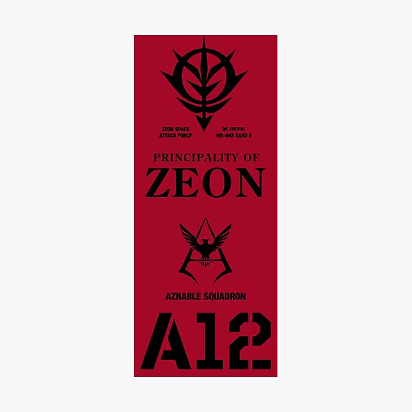 "MS-06S Char's Zaku II (Mobile Suit Gundam)" Photographic Print for ...