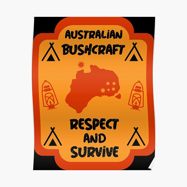 "Australian Buschraft Survival - Aussie Outback Bushcraft Camping Gifts ...