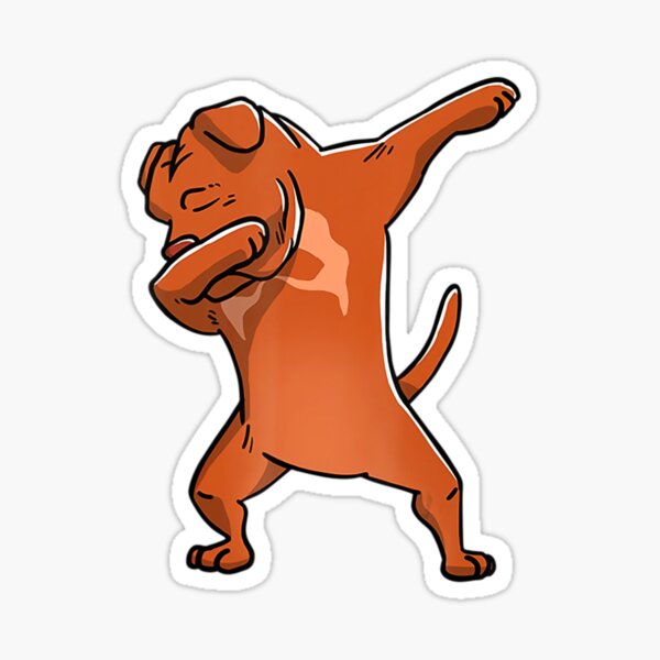 "Dabbing Dogue De Bordeaux Dog Dab Dance" Sticker for Sale by HoHigo ...
