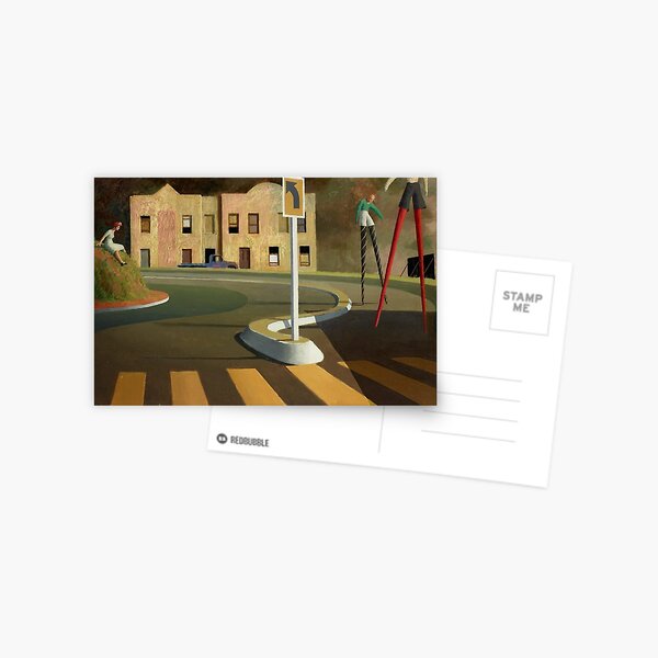 "Jeffrey Smart - The Stilt Race (1960).Oil on canvas. High quality ...