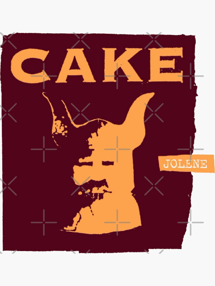 "cAkE - jOlEnE" Sticker for Sale by MrLazyCat | Redbubble