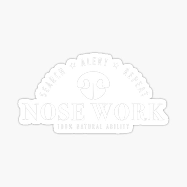 "Nosework Dog Sport Training Nose Work Scent Work For Dogs" Sticker for ...