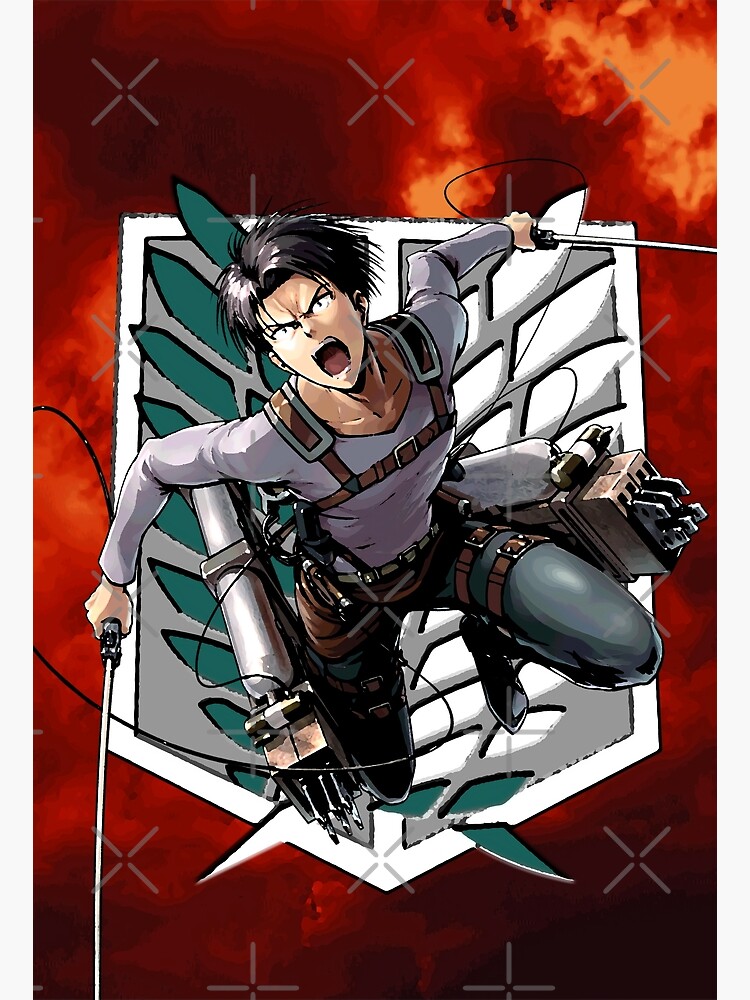 "Levi Ackerman Oil Painting/Poster" Art Print for Sale by AnimeVision ...