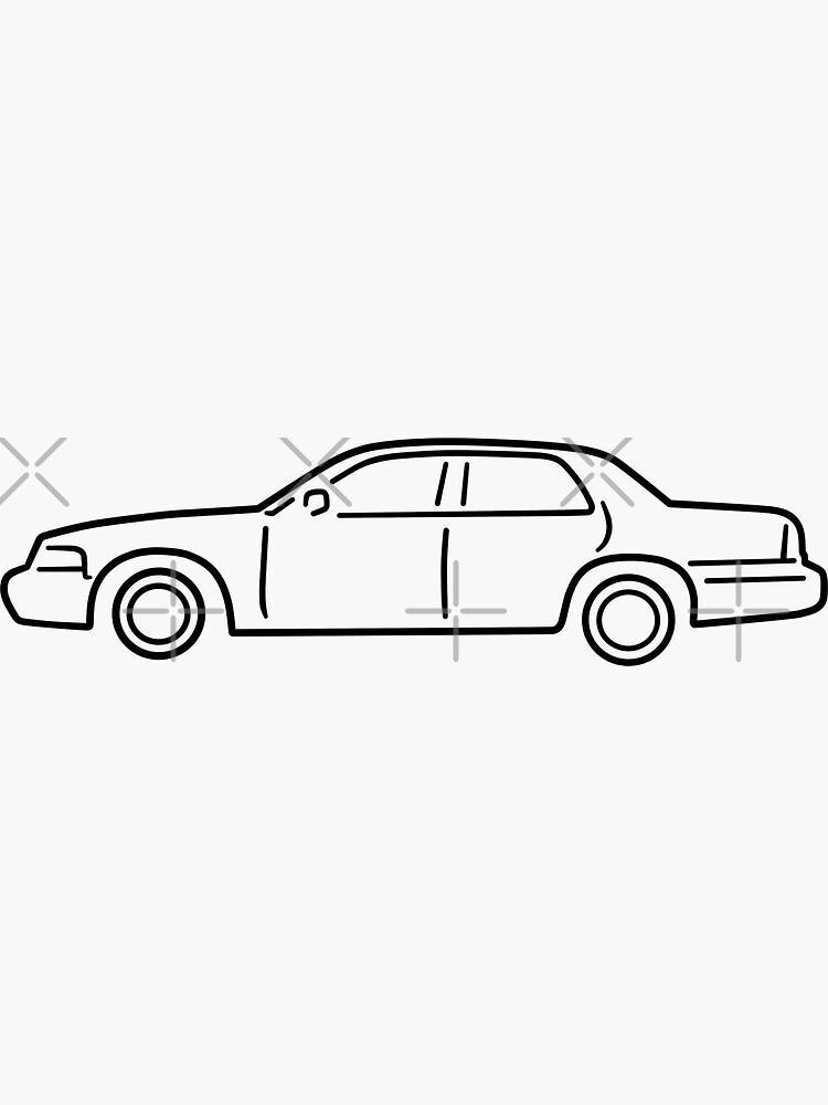 "Crown Victoria P71" Sticker for Sale by AutoClub | Redbubble