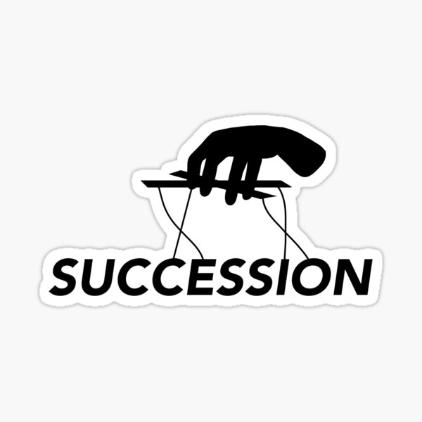 "Succession" Sticker for Sale by ScorpionRL | Redbubble