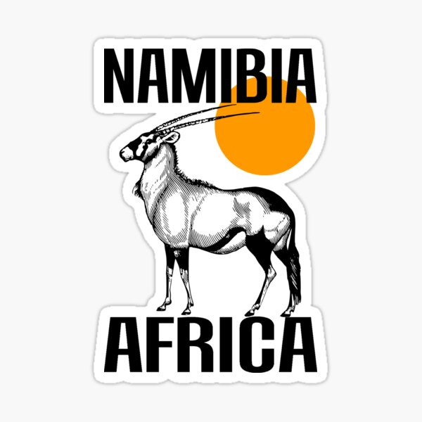 "NAMIBIA (GEMSBOK)" Sticker for Sale by planetterra | Redbubble