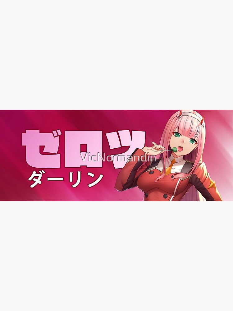 "Zero Two Anime Slap" Poster for Sale by VicNormandin | Redbubble