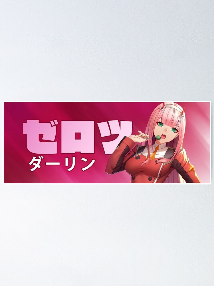 "Zero Two Anime Slap" Poster for Sale by VicNormandin | Redbubble