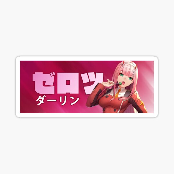 "Zero Two Anime Slap" Sticker for Sale by VicNormandin | Redbubble