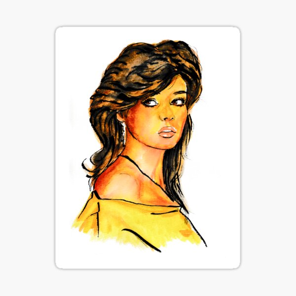"Sandra" Sticker for Sale by svetlanapelin | Redbubble