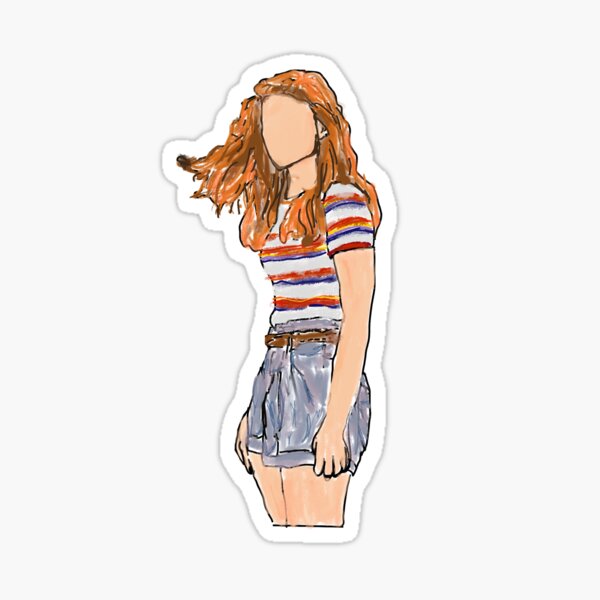 "Max from stranger things " Sticker for Sale by mho1995 | Redbubble