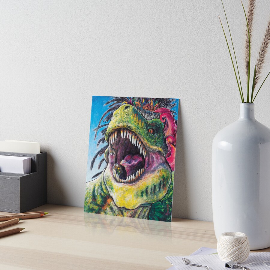 "Tyrannosaurus rex / T-Rex art in acrylic by Josh De Pasquale" Art ...