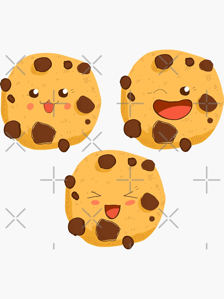 "Kawaii Cookie " Sticker for Sale by FruiToon | Redbubble
