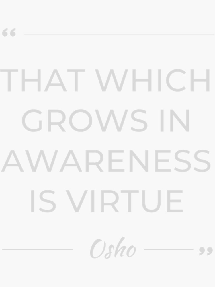 "Motivational Quote Osho That Which Grows in ... " Sticker for Sale by ...