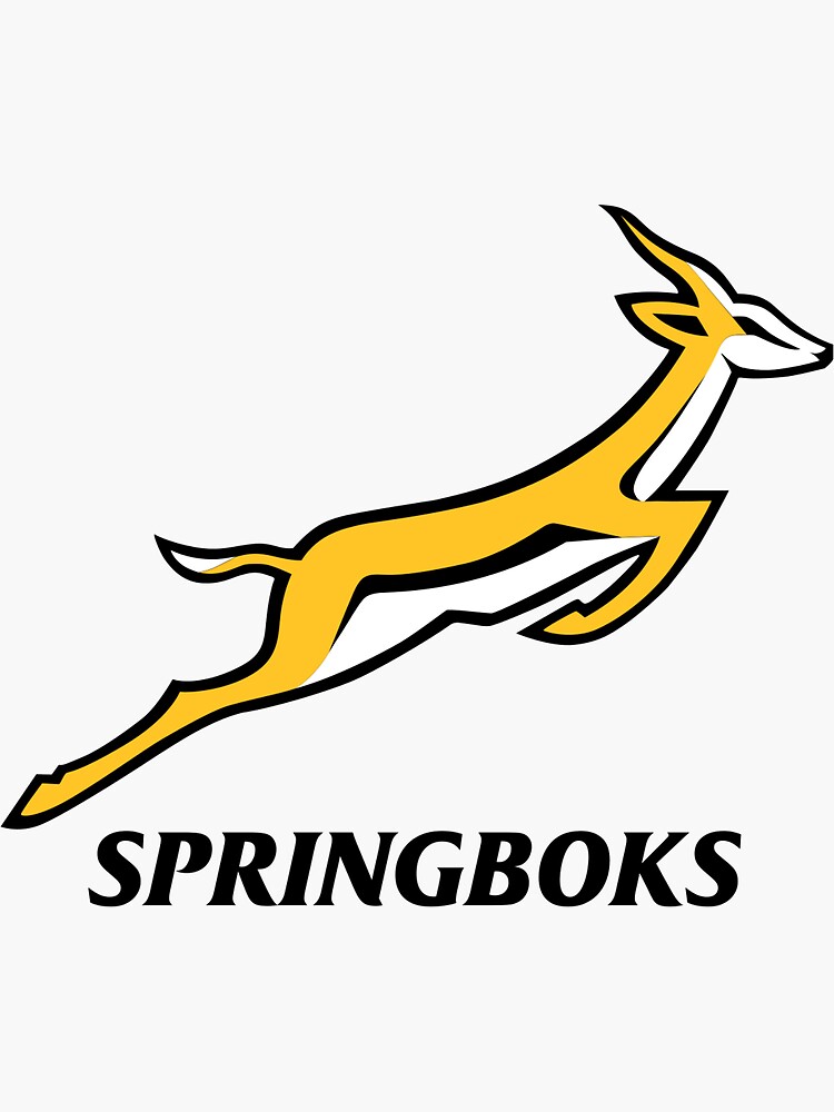 "Springbok Rugby supporter gear" Sticker for Sale by Xhamela | Redbubble