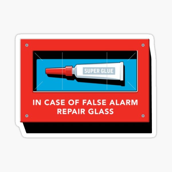 "False Alarm" Sticker for Sale by goltipaka | Redbubble
