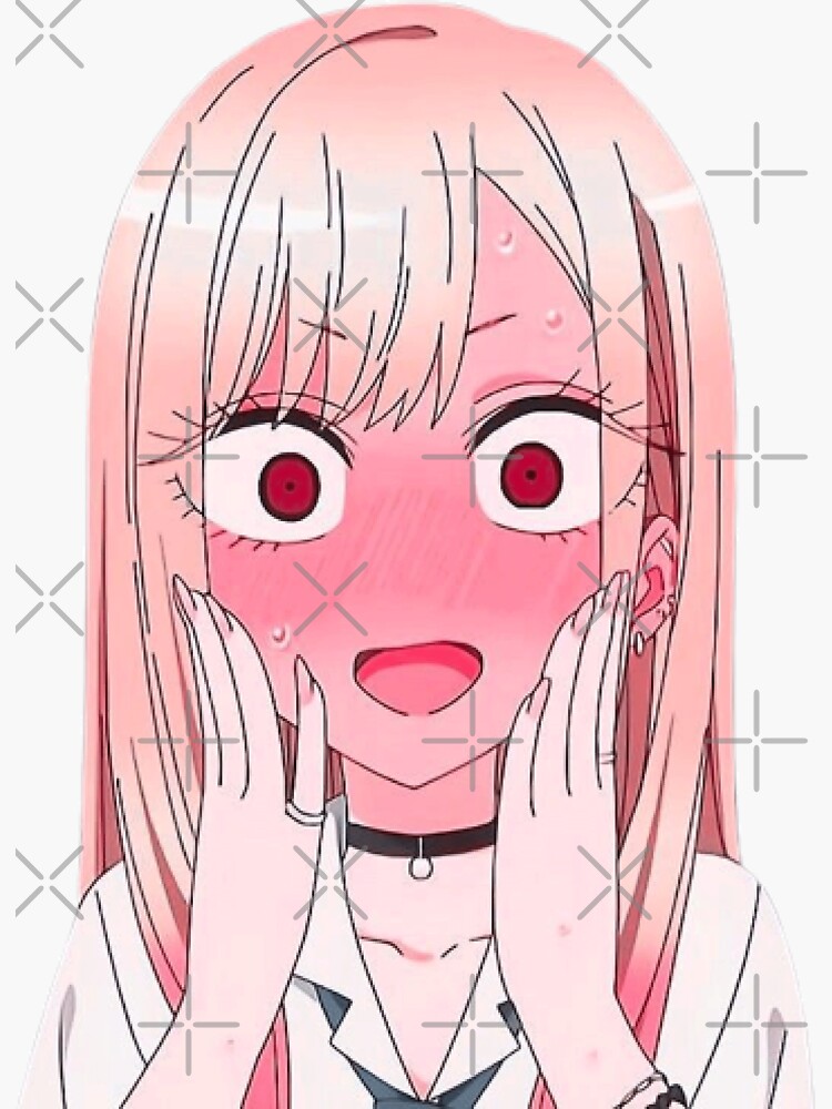 " Blushing Marin Kitagawa" Sticker for Sale by BihaShop | Redbubble