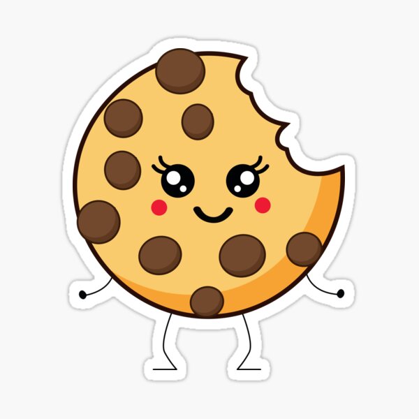 "Funny Kawaii Cookie" Sticker for Sale by FruiToon | Redbubble