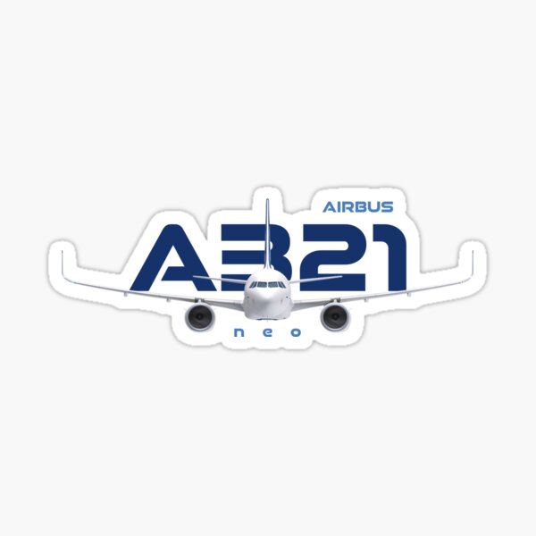 "Airbus A321 neo" Sticker for Sale by Aseel Al Balushi | Redbubble